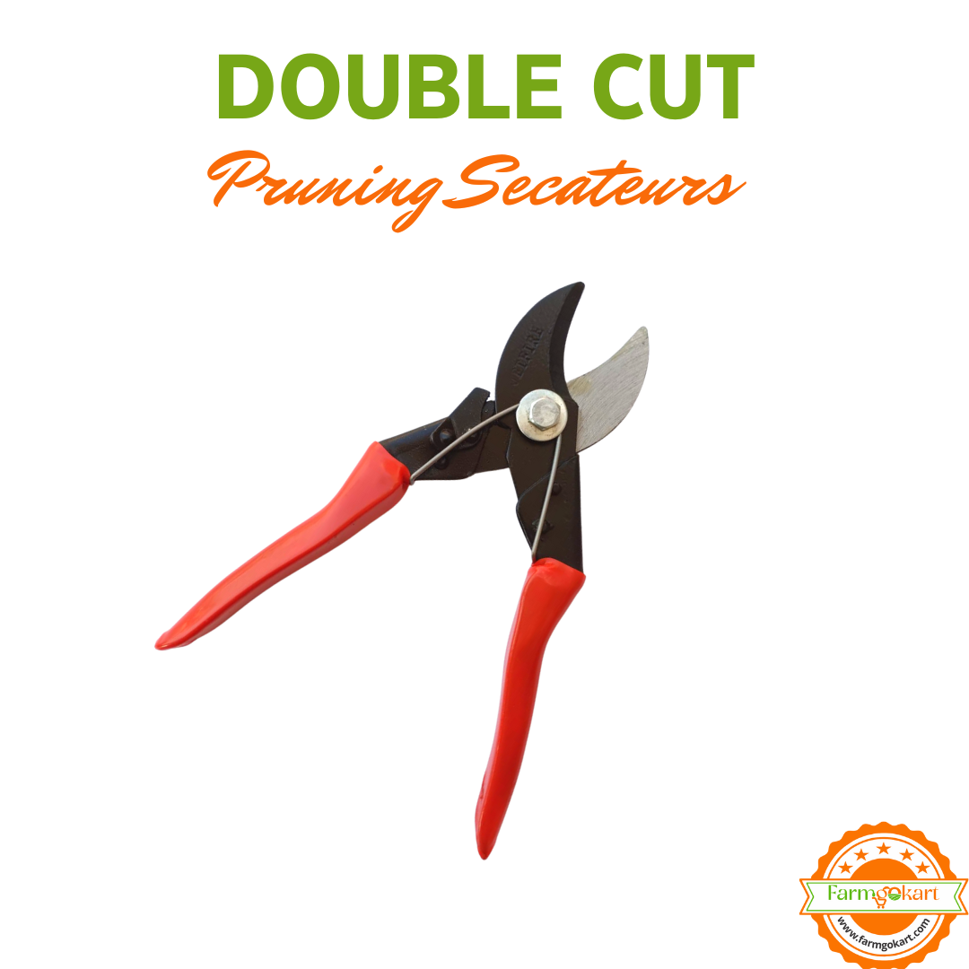 Double Cut Prunning Secateurs -(Anvil Pruner ) – Farmgokart